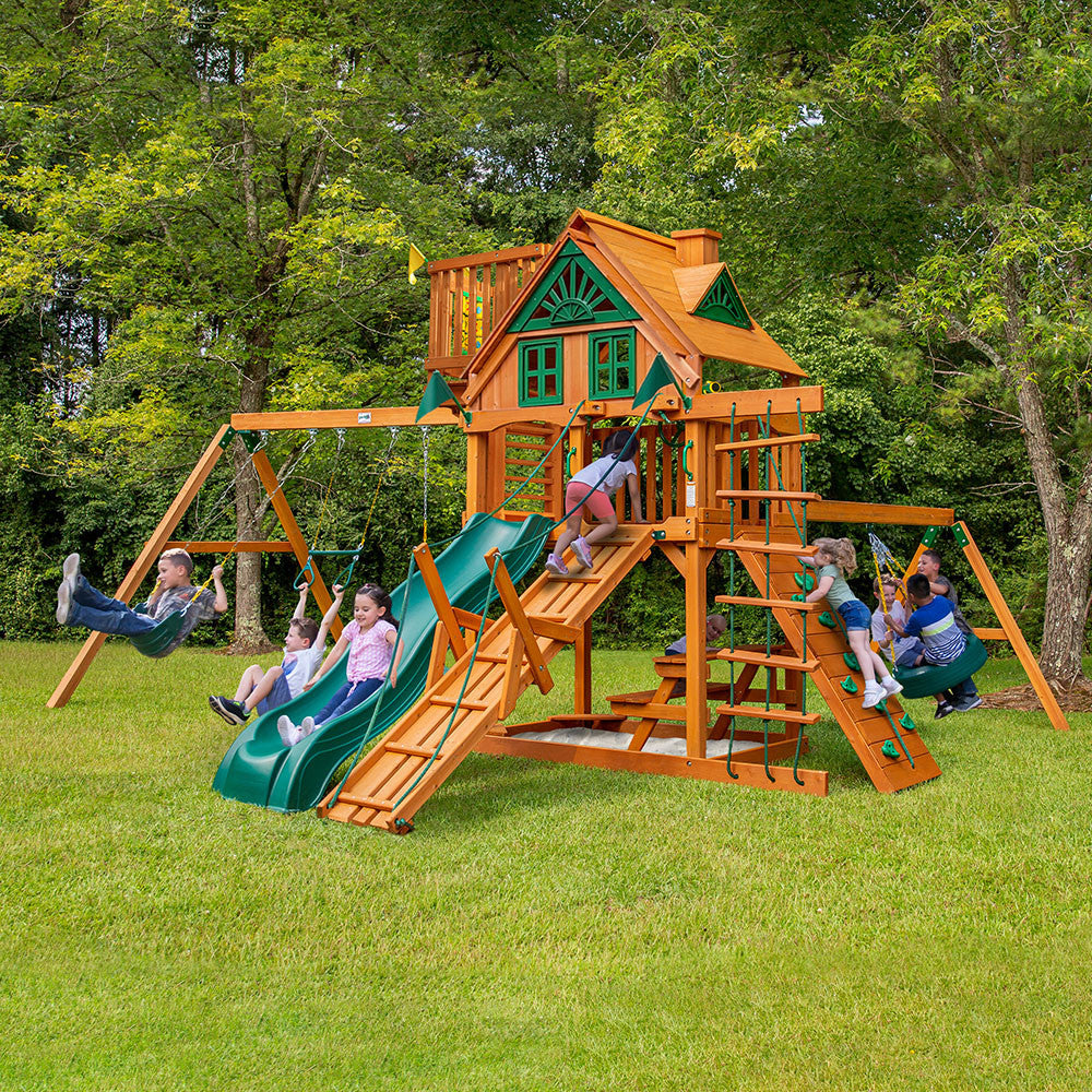 Frontier w/ Sky Loft Swing Set – Backyard Products Georgia