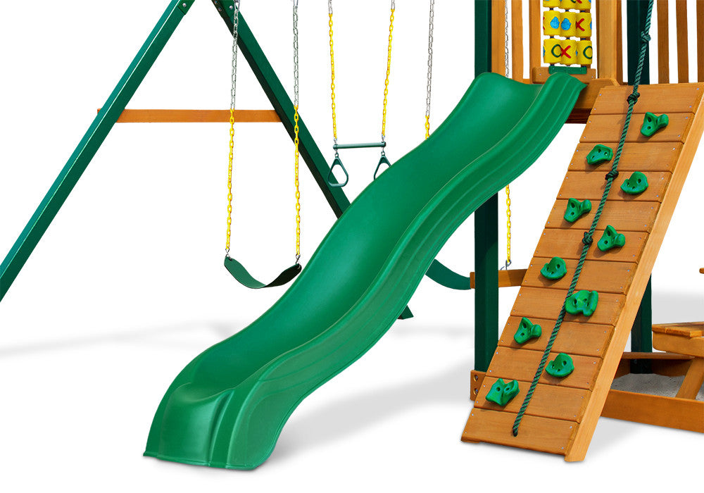 Alpine Wave Slide - 4' - Green | Swing Set Add-ons and Accessories ...